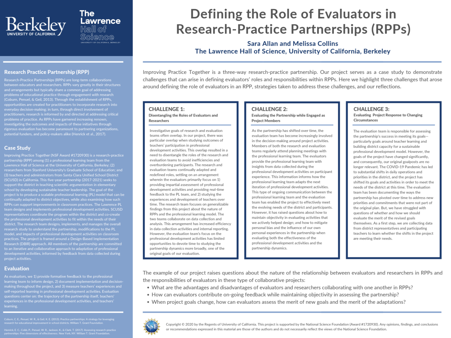 research and findings on our rpp – Improving Practice Together